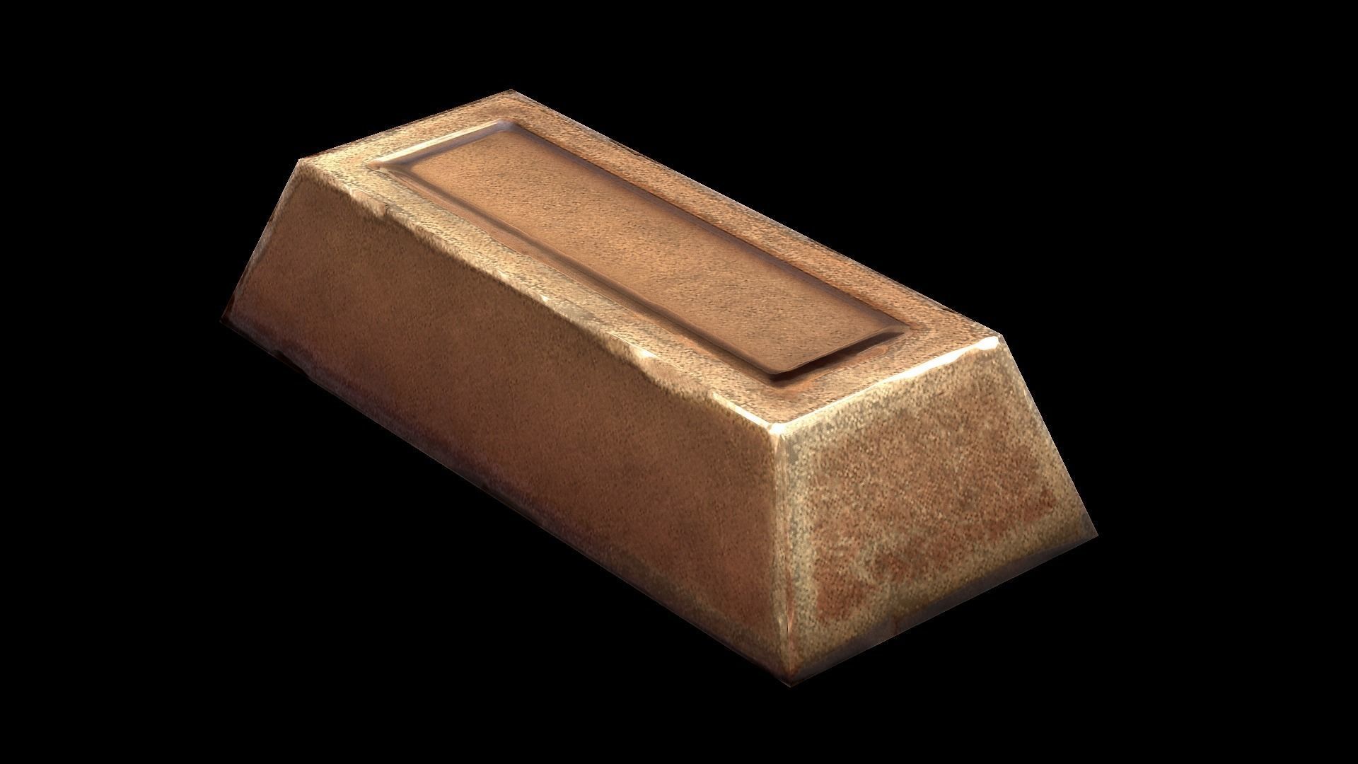 3D model Bronze Ingot VR / AR / low-poly | CGTrader
