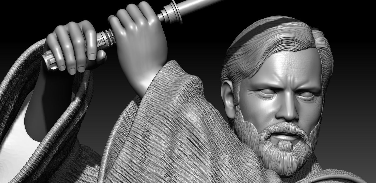 Obi-Wan Kenobi 3D model 3D printable | CGTrader