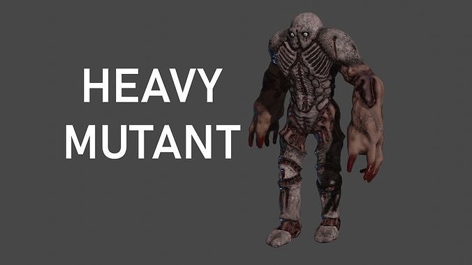 3D model Heavy mutant VR / AR / low-poly | CGTrader