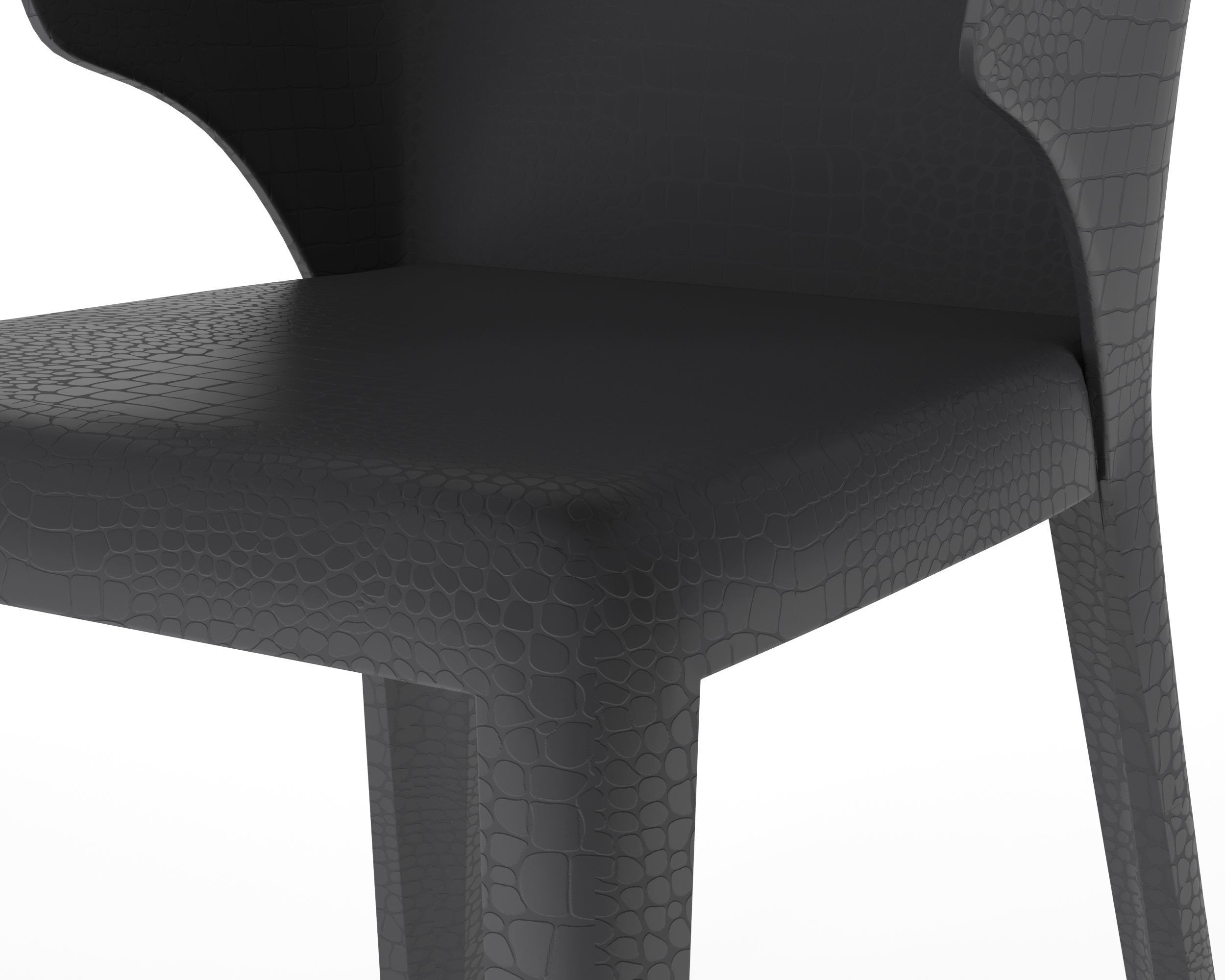 Shark plastic chair 3D model | CGTrader