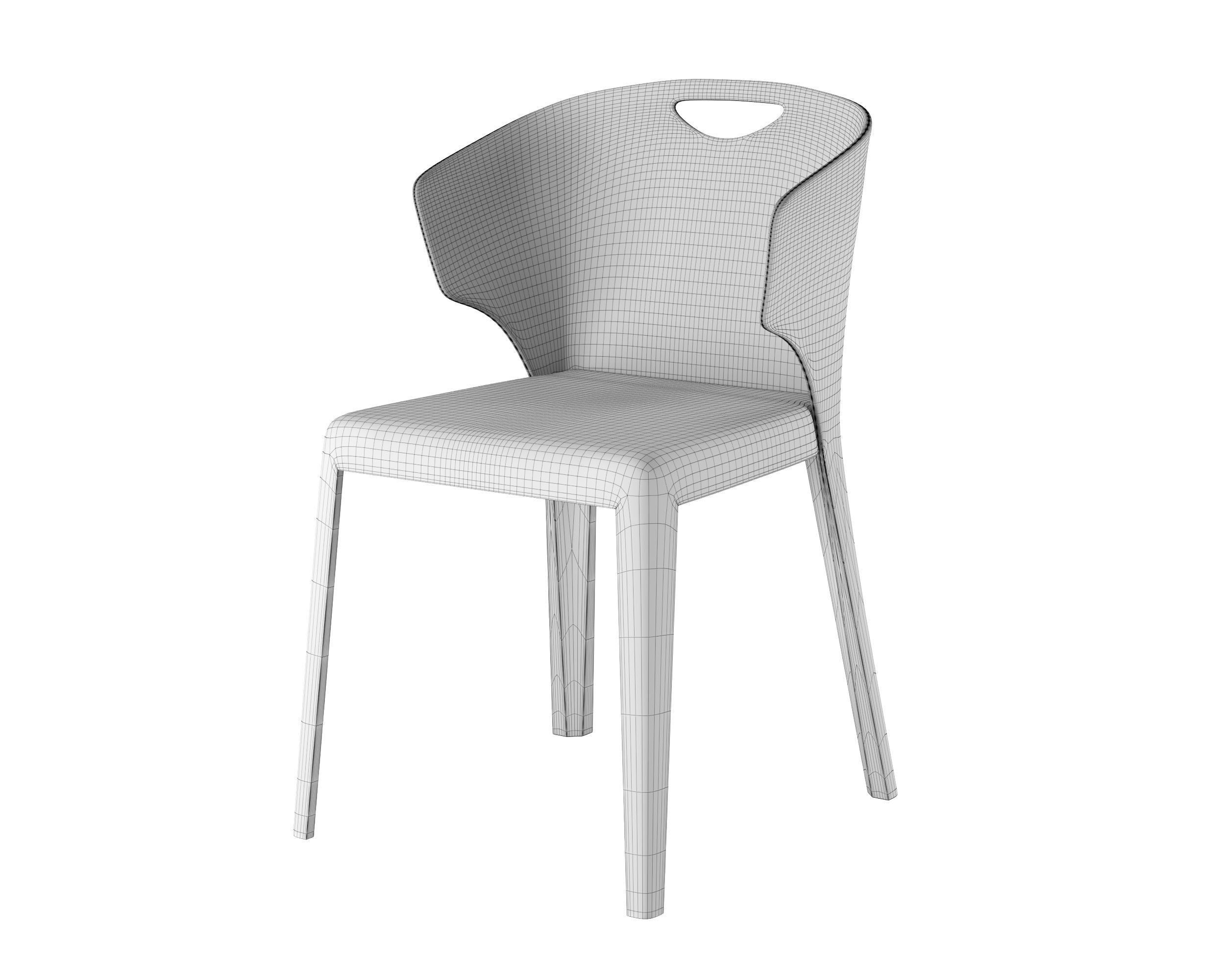 Shark plastic chair 3D model | CGTrader