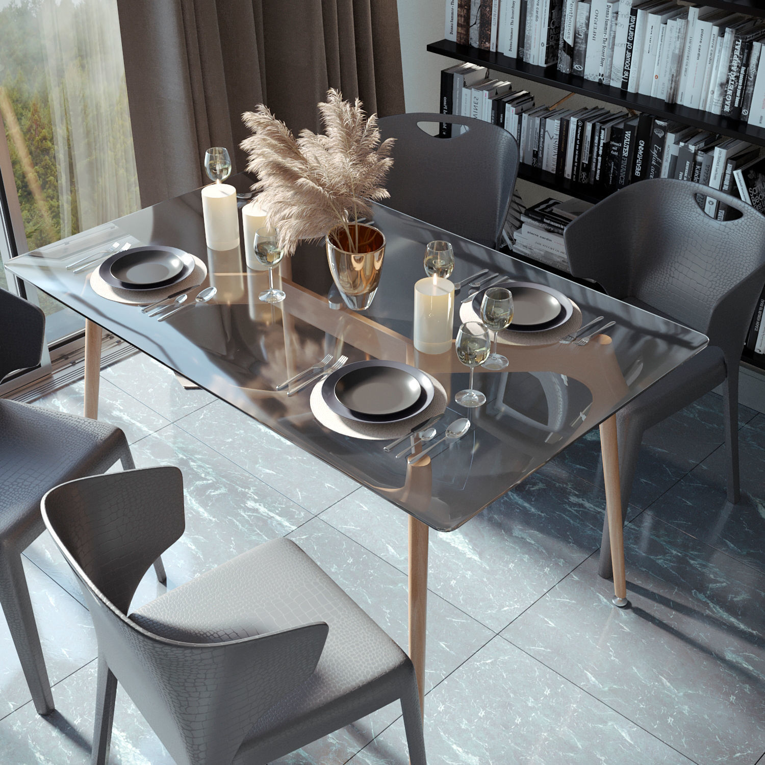 Shark plastic chair 3D model | CGTrader