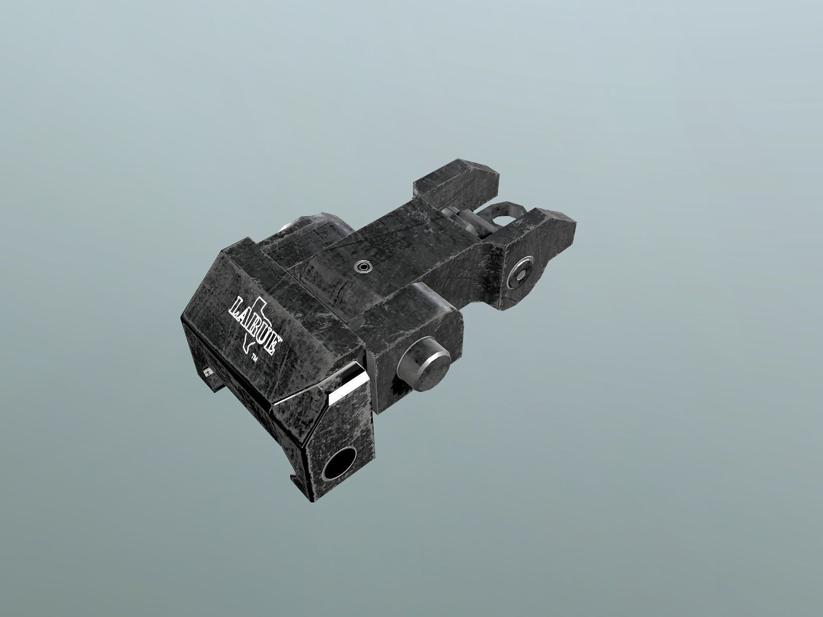 3D model LaRue Tactical PREDAT OBR 7-62mm Rifle PBR VR-AR VR / AR / low ...