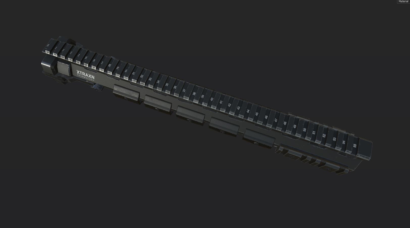 3D model LaRue Tactical PREDAT OBR 7-62mm Rifle PBR VR-AR VR / AR / low ...