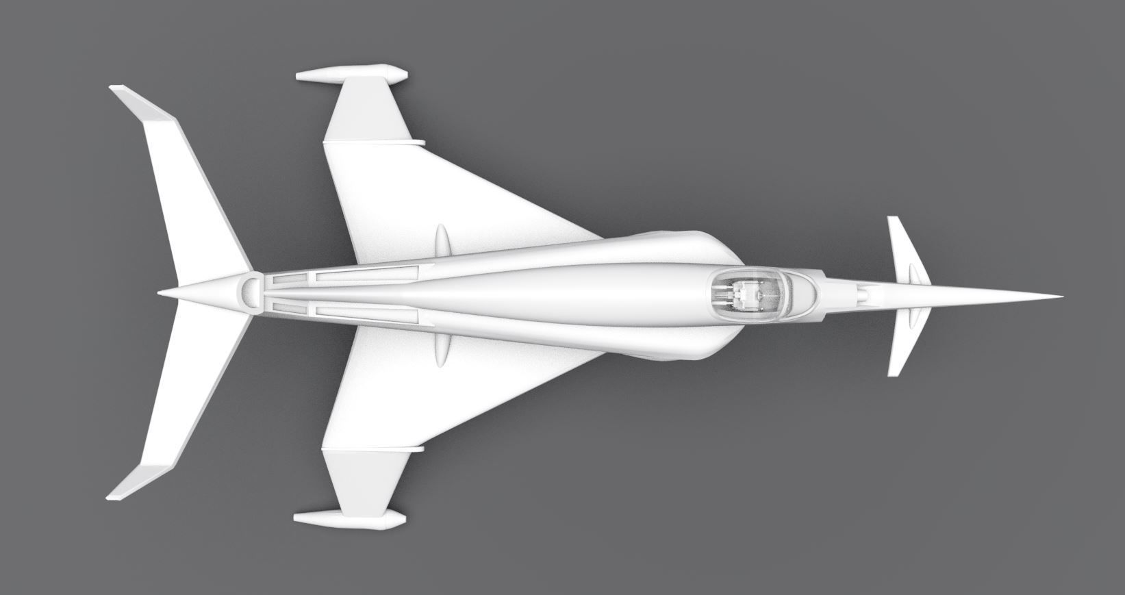 Angel Interceptor scale model 3D model 3D printable | CGTrader