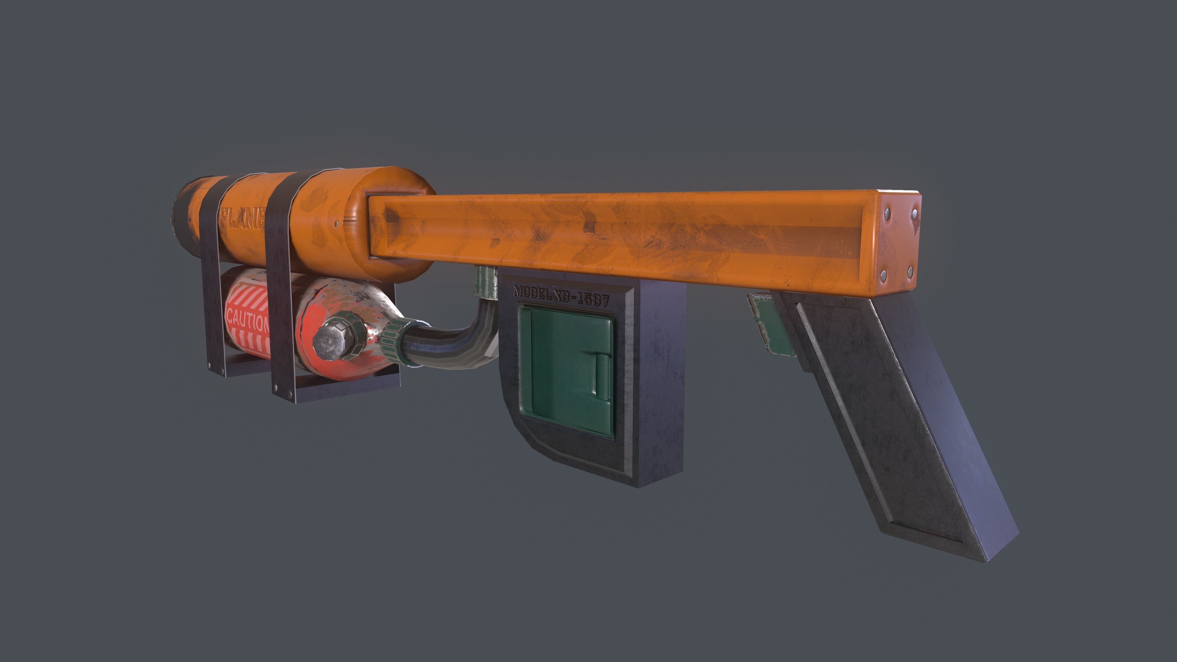 3D model Homemade Flame Thrower VR / AR / low-poly | CGTrader