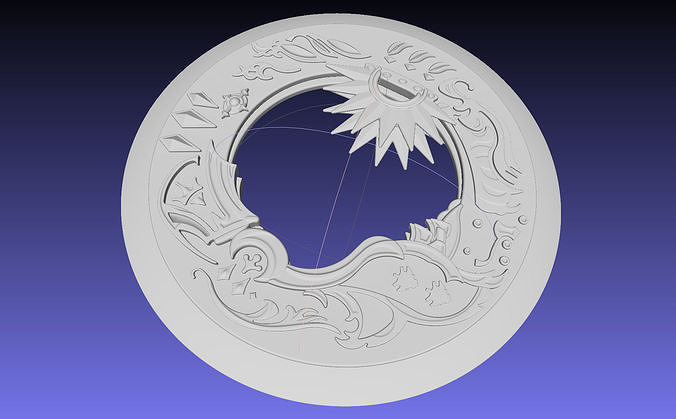 Final Fantasy XIV Dancer Disk Weapon Printable Assembly 3D model 3D ...