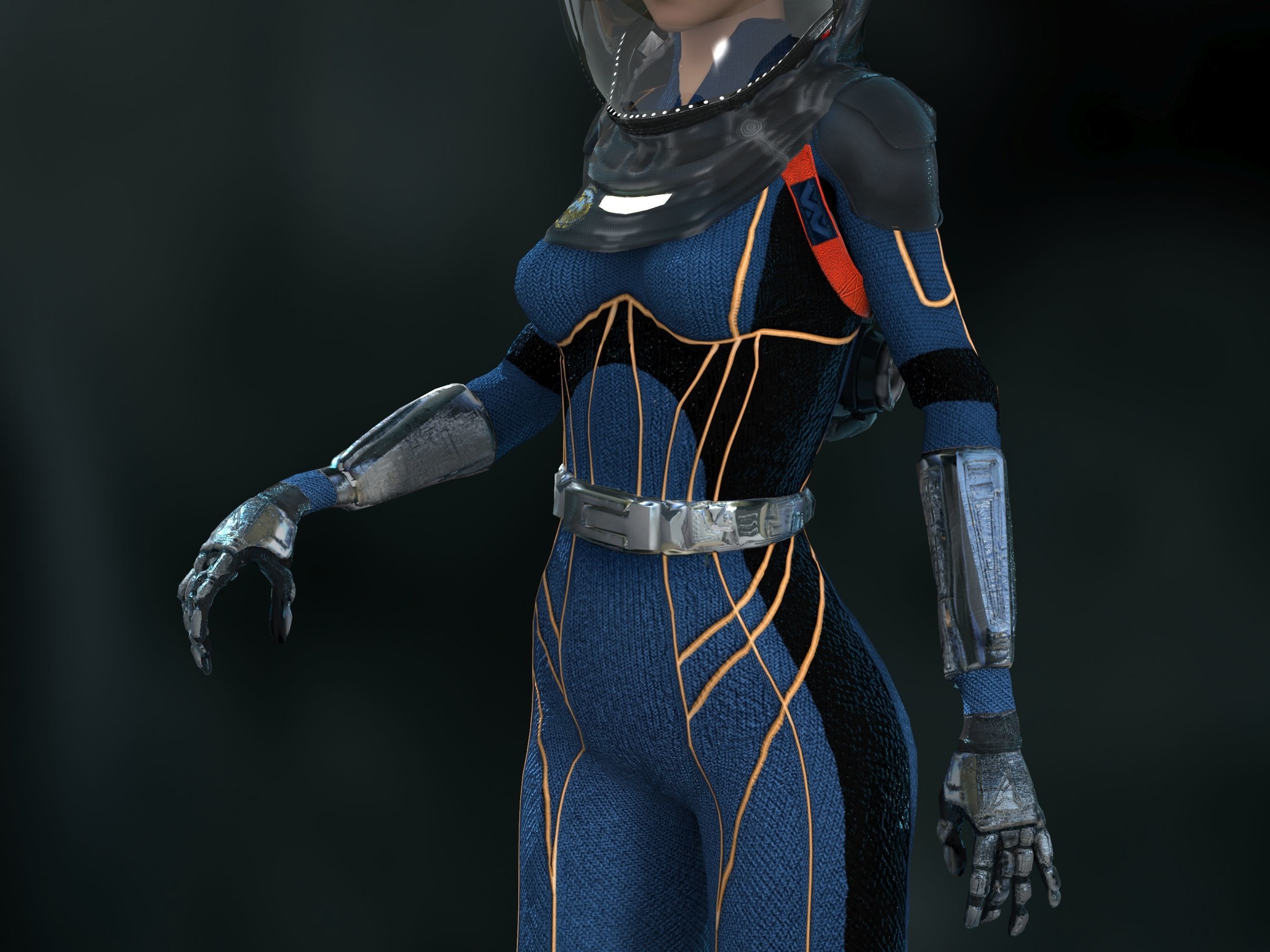 3D model Meredith Vickers Prometheus VR / AR / low-poly rigged | CGTrader