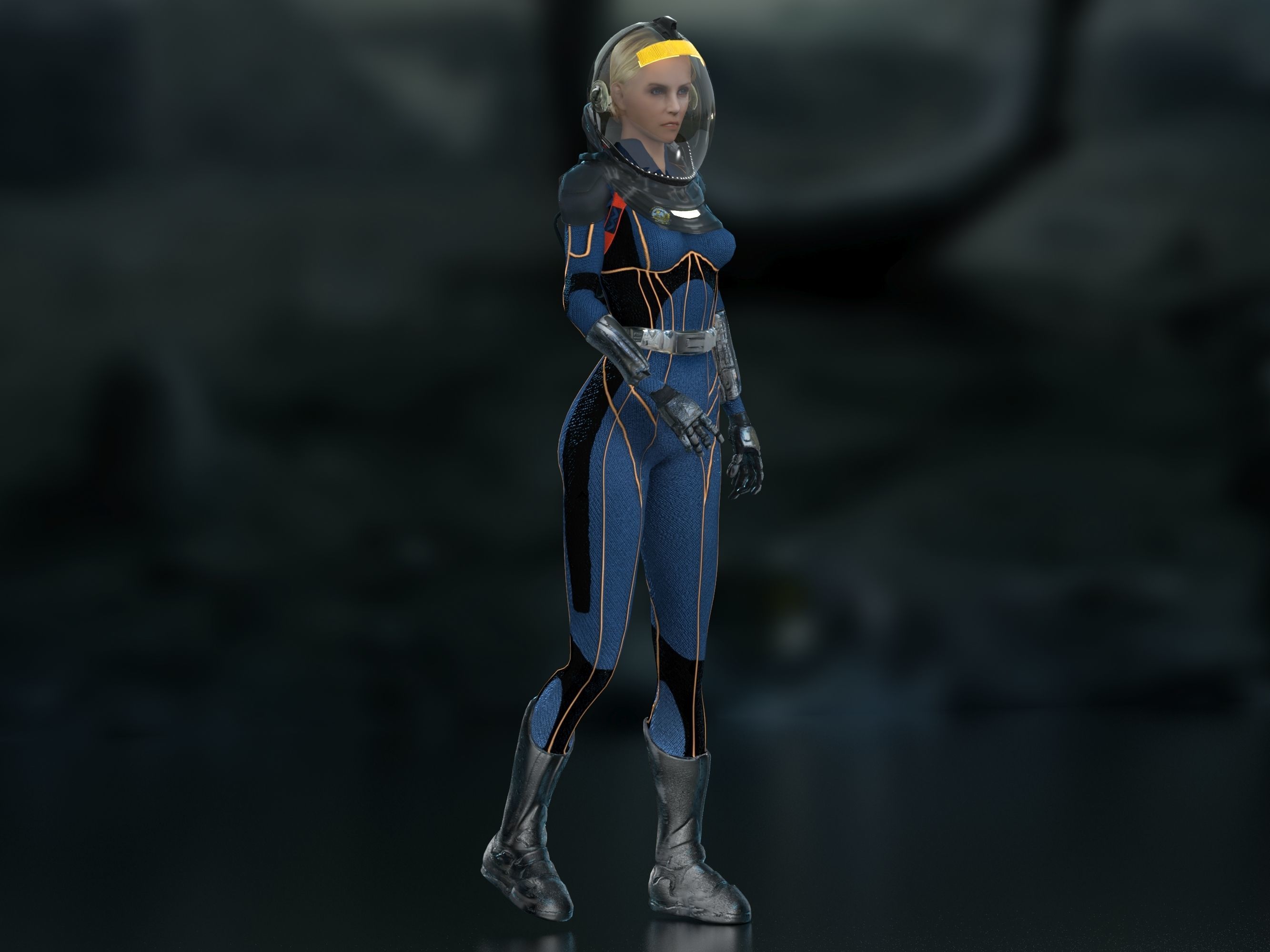 3D model Meredith Vickers Prometheus VR / AR / low-poly rigged | CGTrader