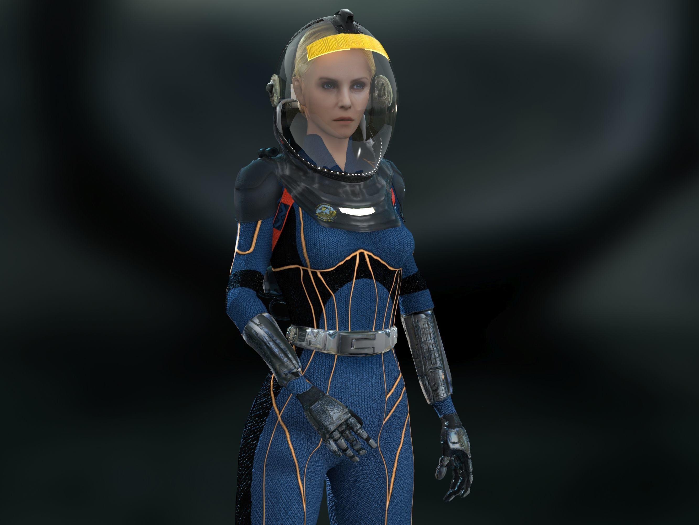 3D model Meredith Vickers Prometheus VR / AR / low-poly rigged | CGTrader