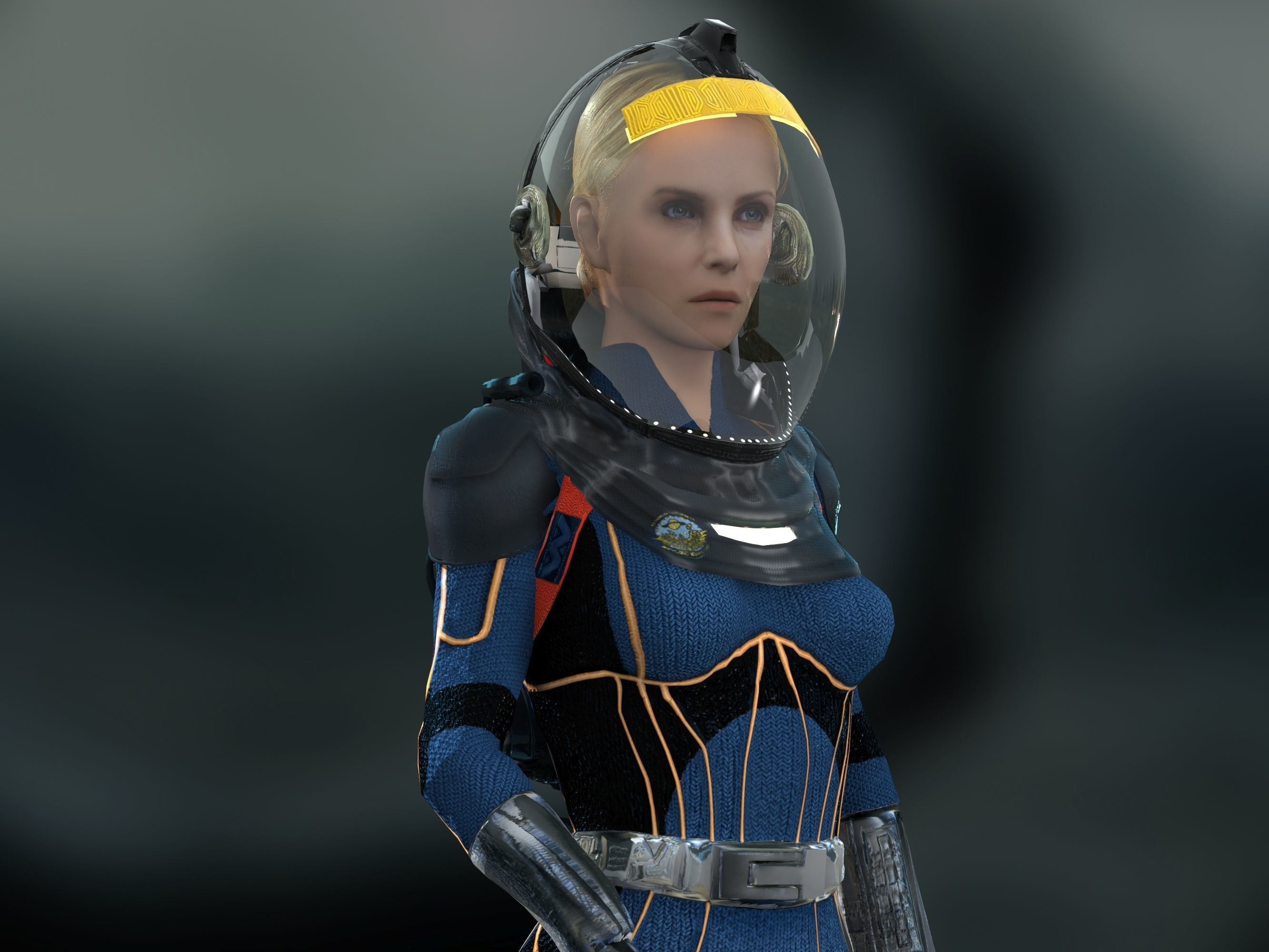3D model Meredith Vickers Prometheus VR / AR / low-poly rigged | CGTrader