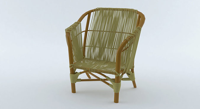 Wicker Chair free 3D model | CGTrader