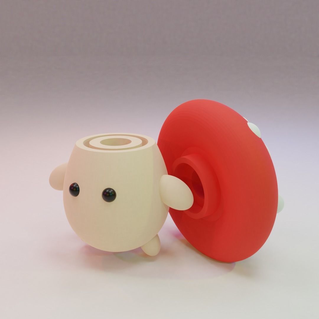 MUSHROOM TOOTHPASTE CAP TOPPER 3D model 3D printable | CGTrader