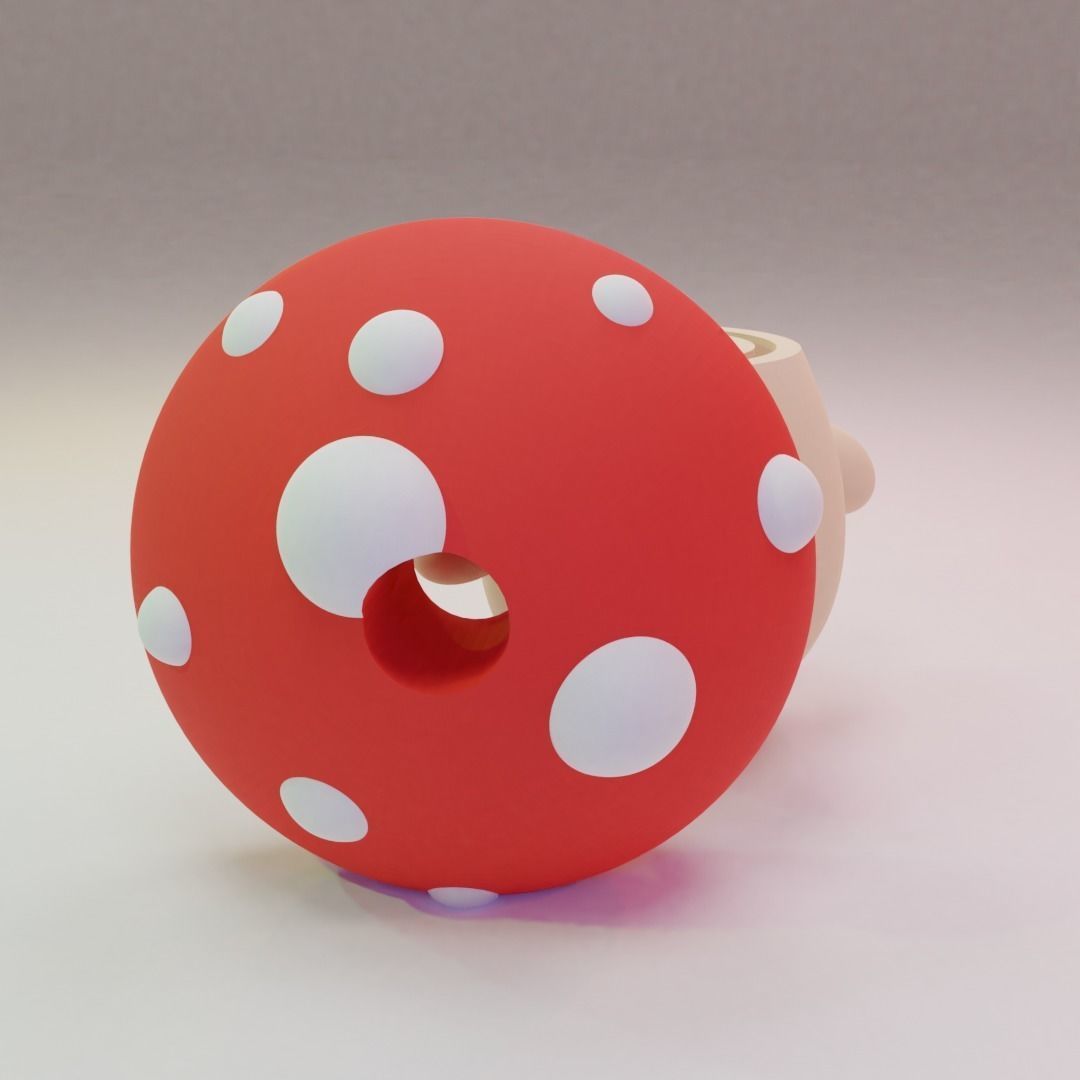 MUSHROOM TOOTHPASTE CAP TOPPER 3D model 3D printable | CGTrader