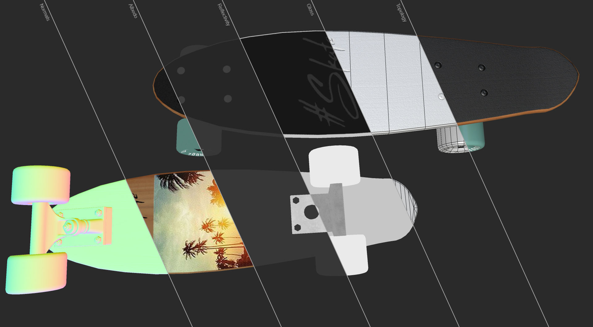 Skateboard free VR / AR / low-poly 3D model | CGTrader