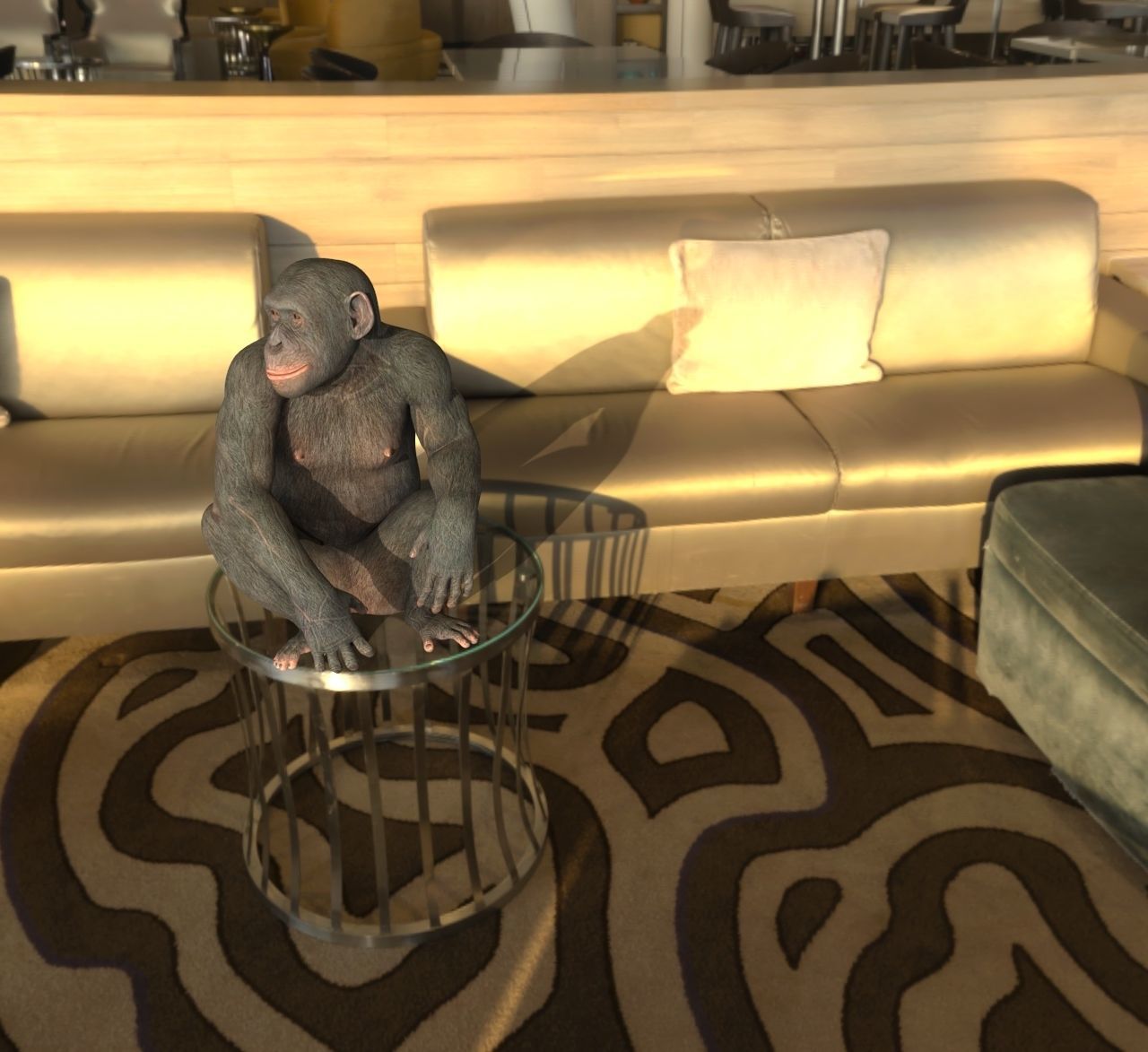 Ape monkey 3d model 3D model | CGTrader