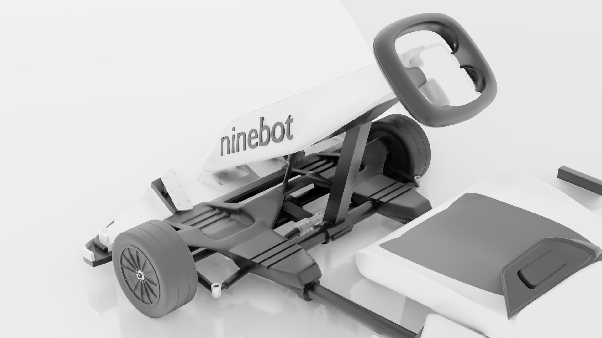 Ninebot go-kart 3D model rigged | CGTrader