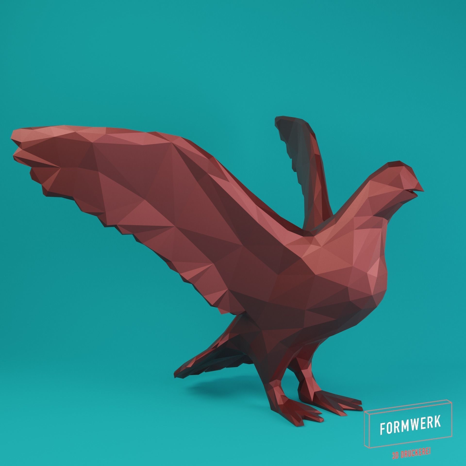 low poly dove origami eagle 3D model 3D printable | CGTrader