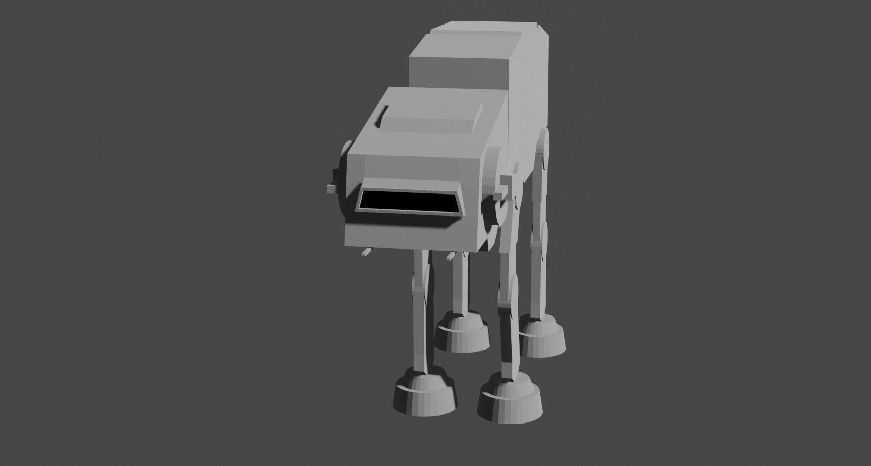 3D model ATAT Blender Model Rigged and Animated VR / AR / low-poly ...