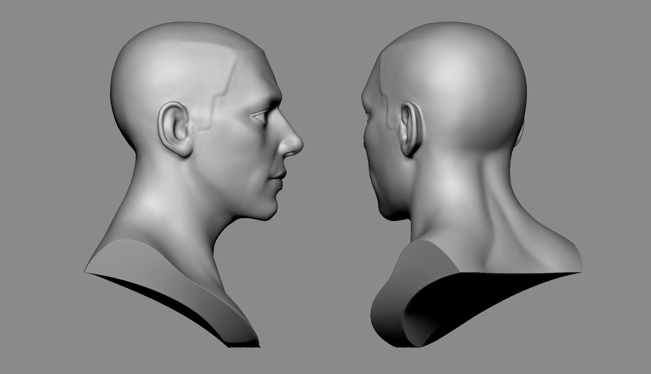 Head Base H01 3D model | CGTrader
