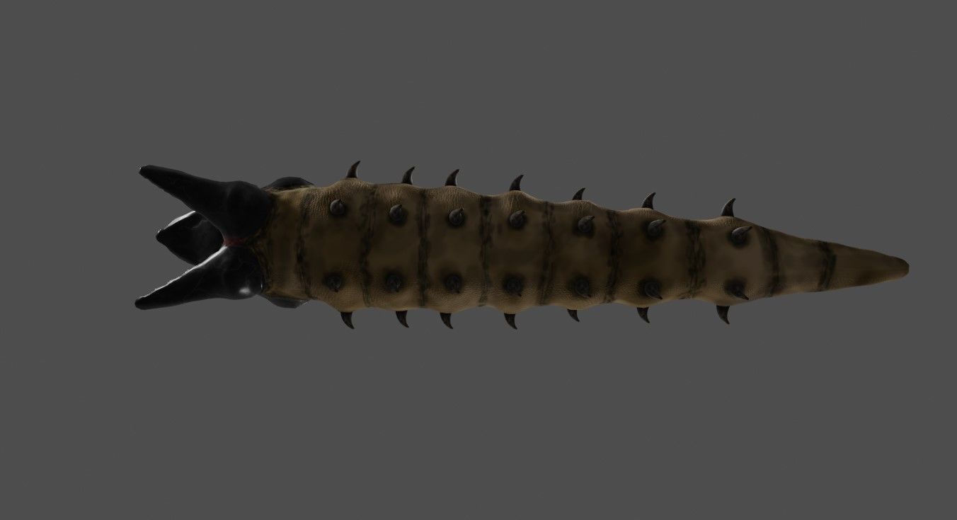 3D model Giant Worm Monster - Verme Monstro VR / AR / low-poly | CGTrader