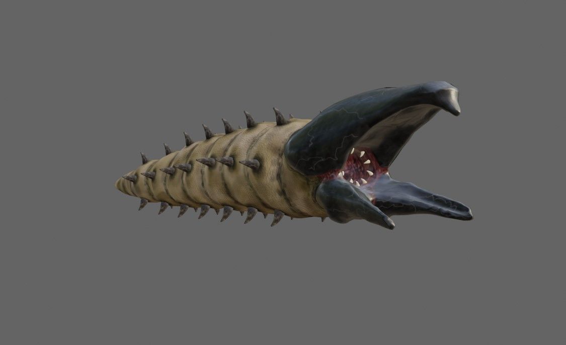 3D model Giant Worm Monster - Verme Monstro VR / AR / low-poly | CGTrader