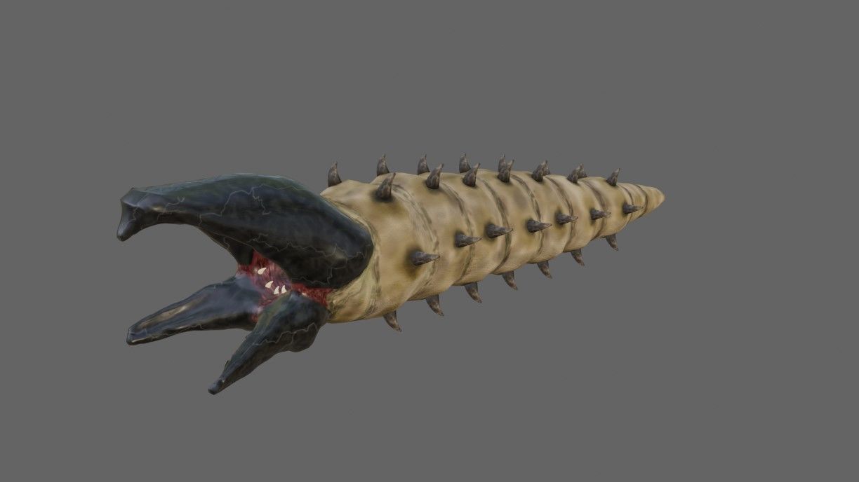 3D model Giant Worm Monster - Verme Monstro VR / AR / low-poly | CGTrader