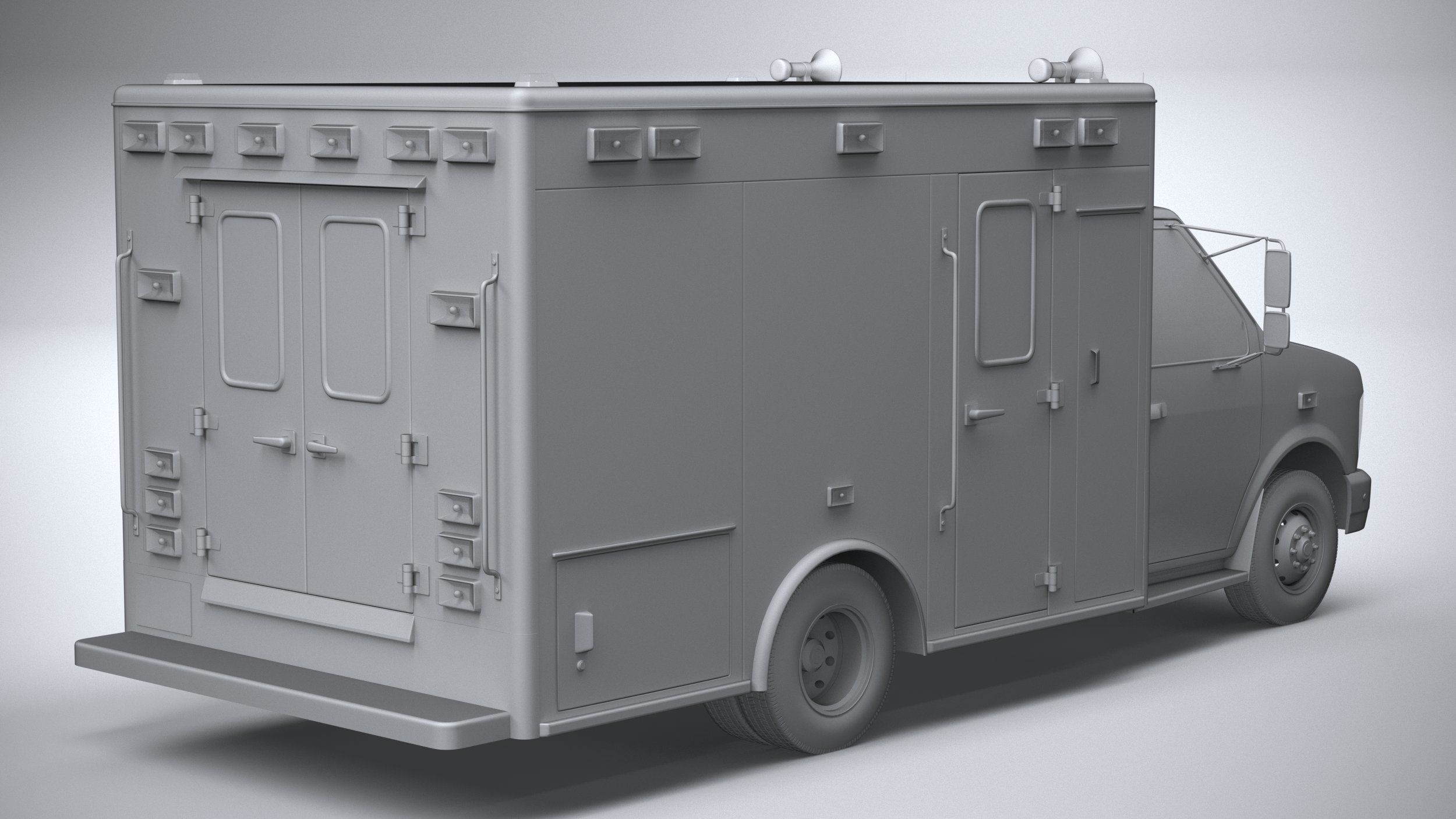 Generic Ambulance Classic 3D model | CGTrader