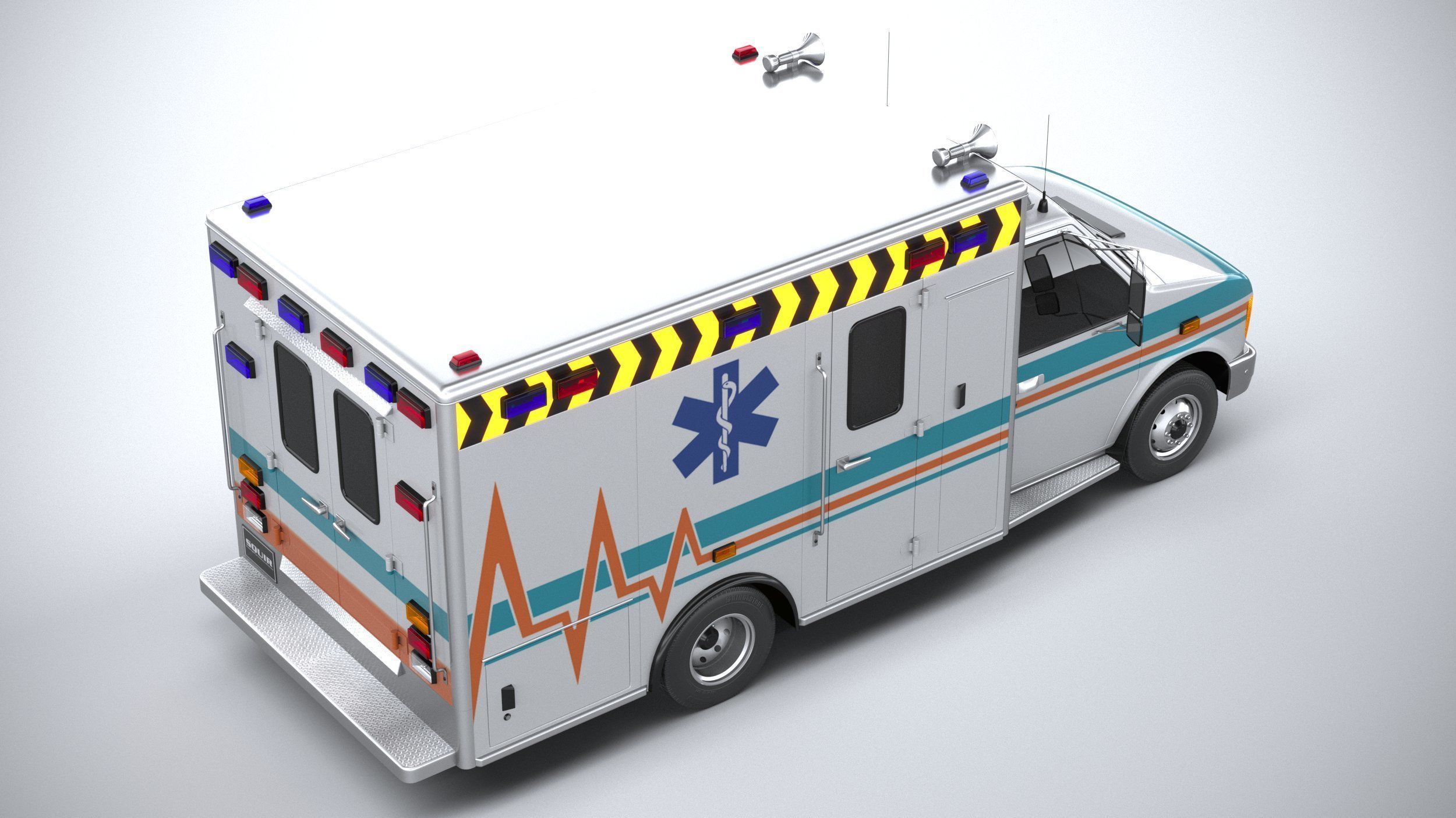 Generic Ambulance Classic 3D model | CGTrader