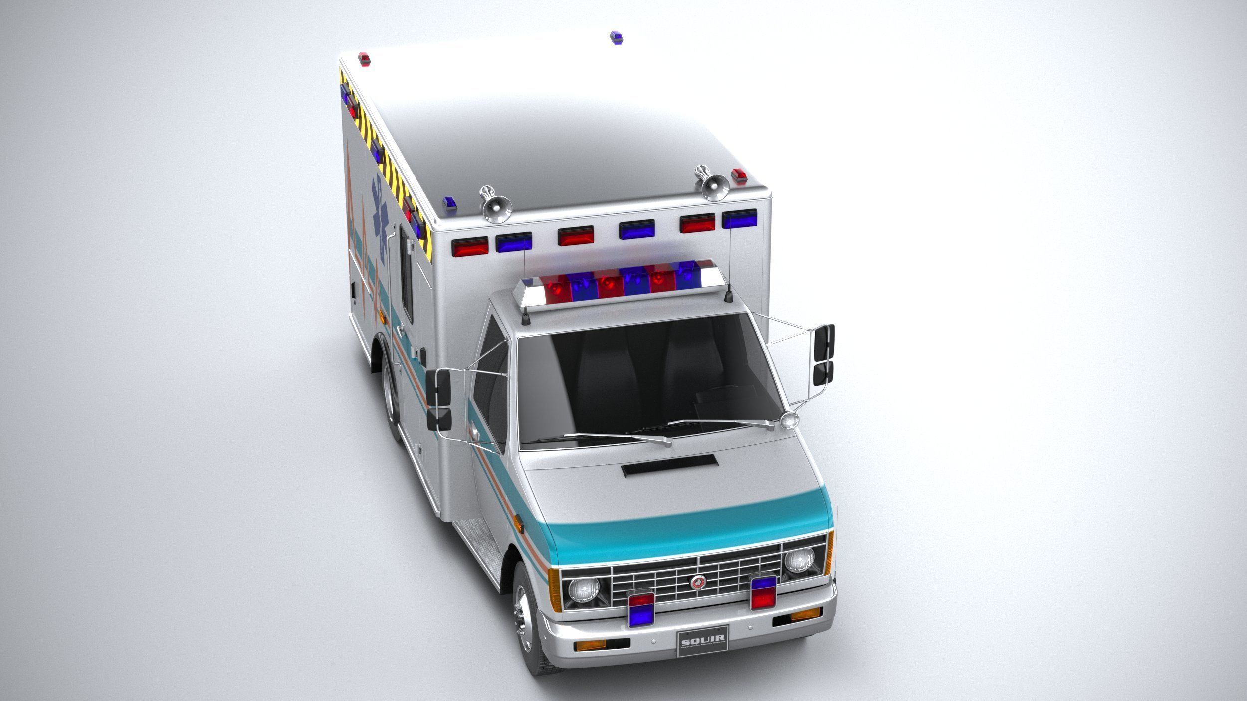 Generic Ambulance Classic 3D model | CGTrader