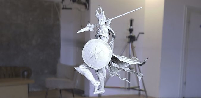 Apollo knight 3D model | CGTrader