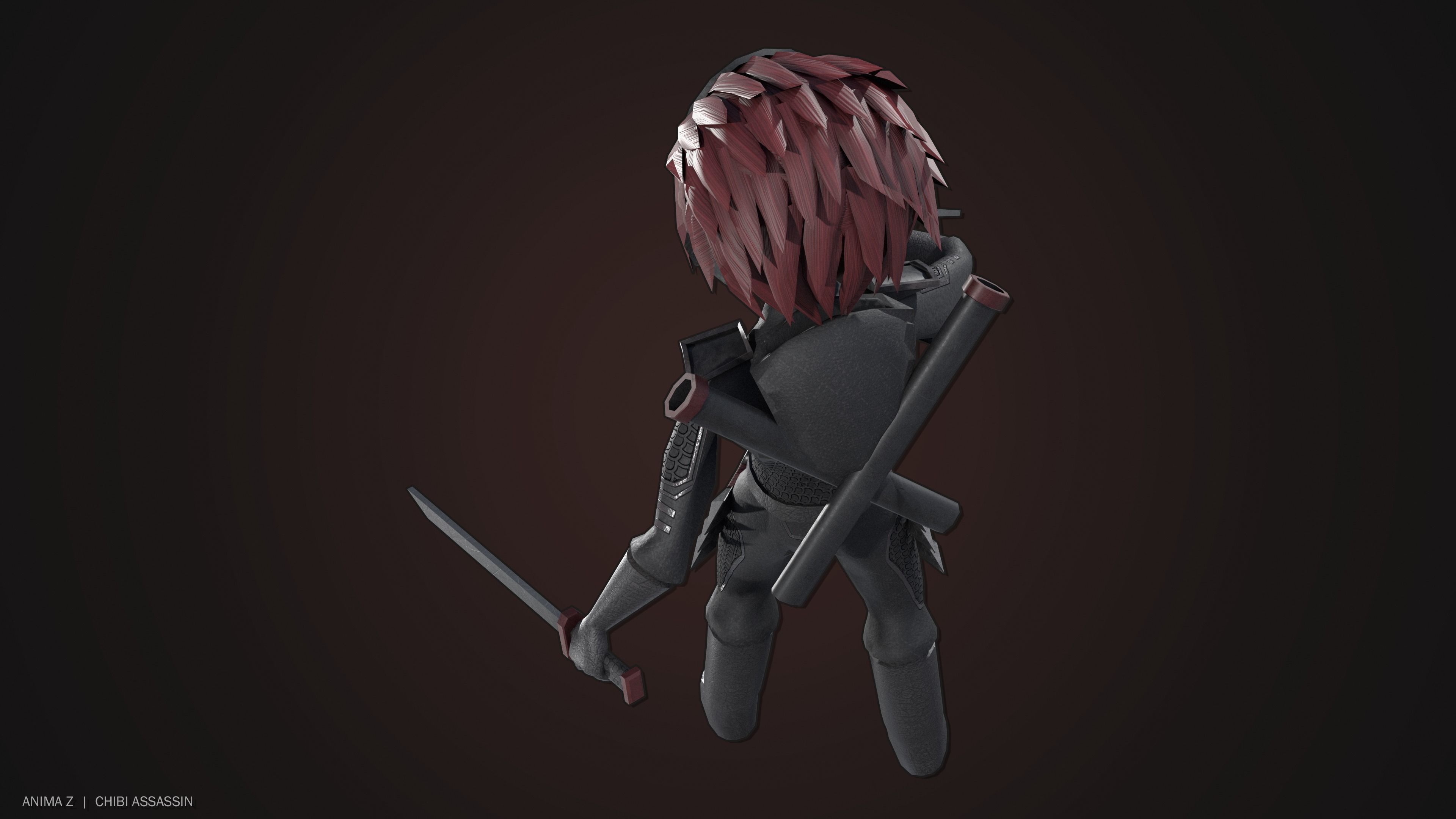 3D model Chibi Assassin VR / AR / low-poly | CGTrader