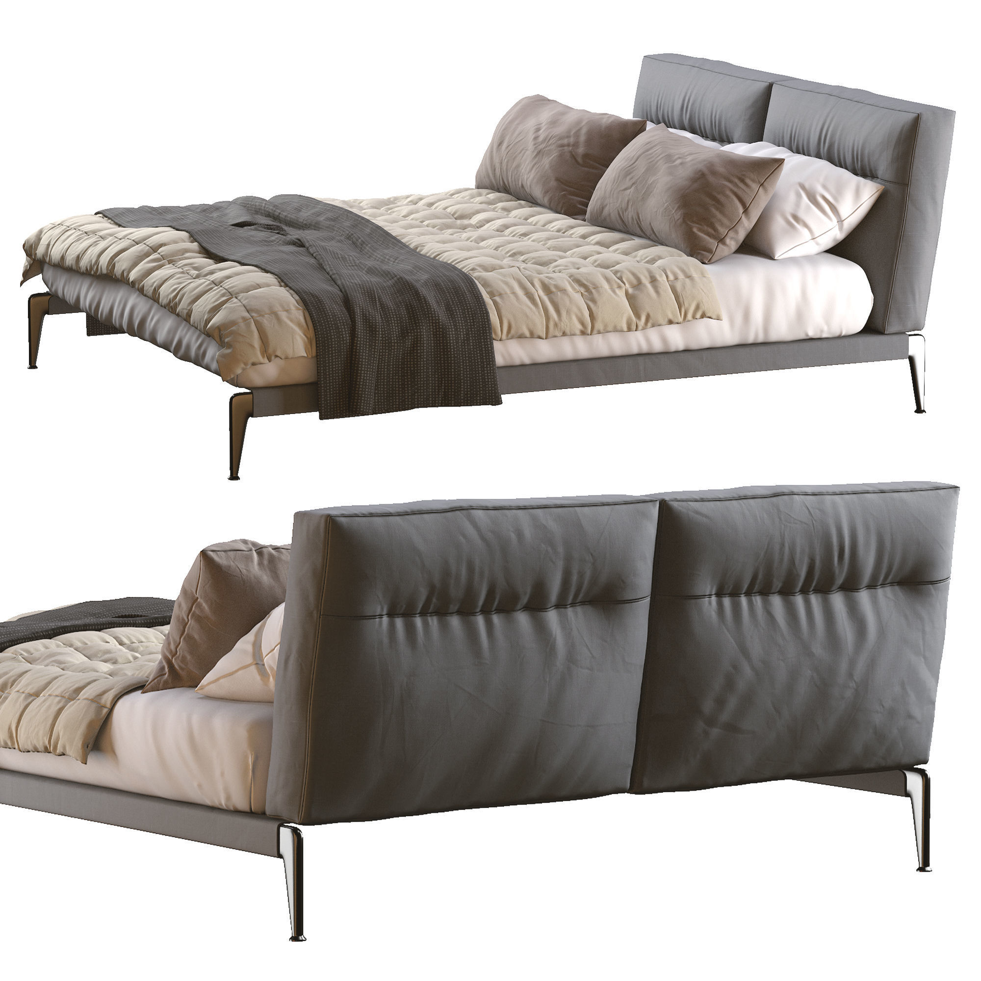 Adda Bed By Flexform 3D model | CGTrader