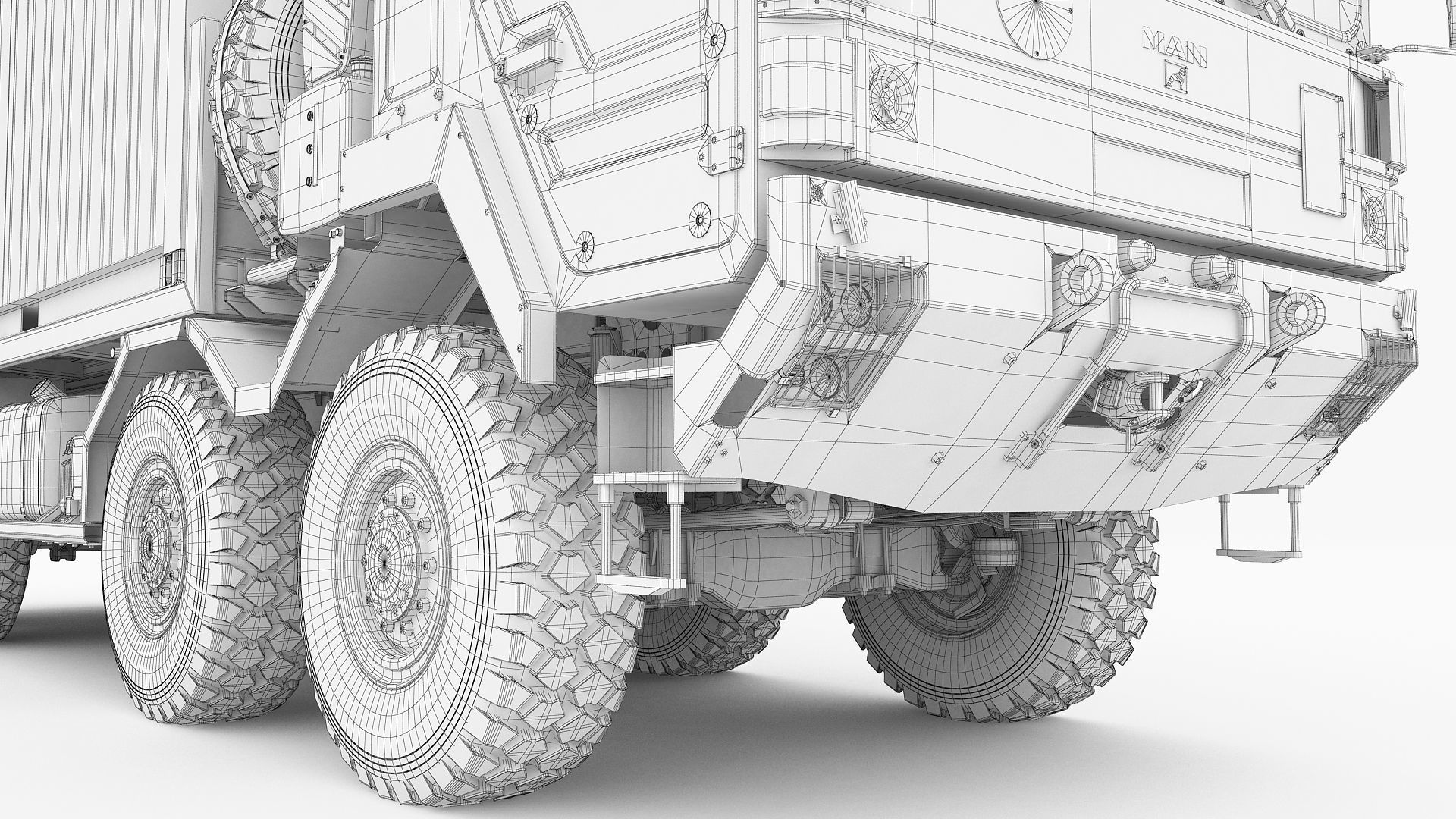 Trucks MAN HX77 3D model | CGTrader