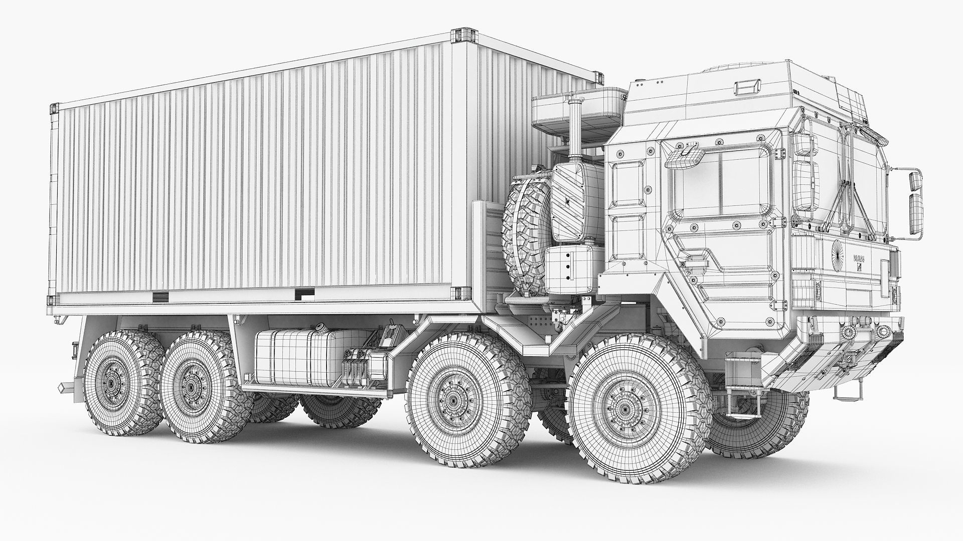 Trucks MAN HX77 3D model | CGTrader
