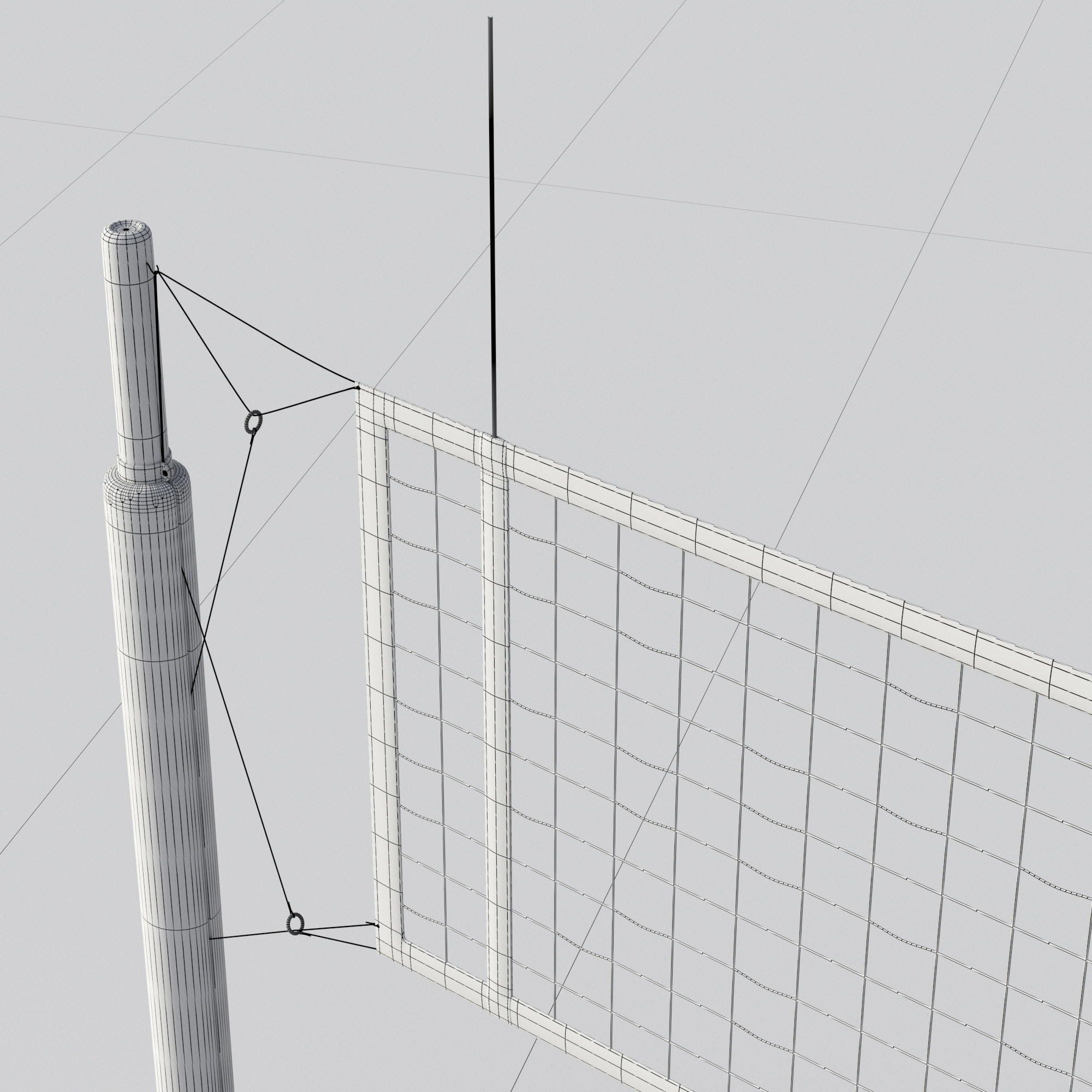 Volleyball net 3D model | CGTrader
