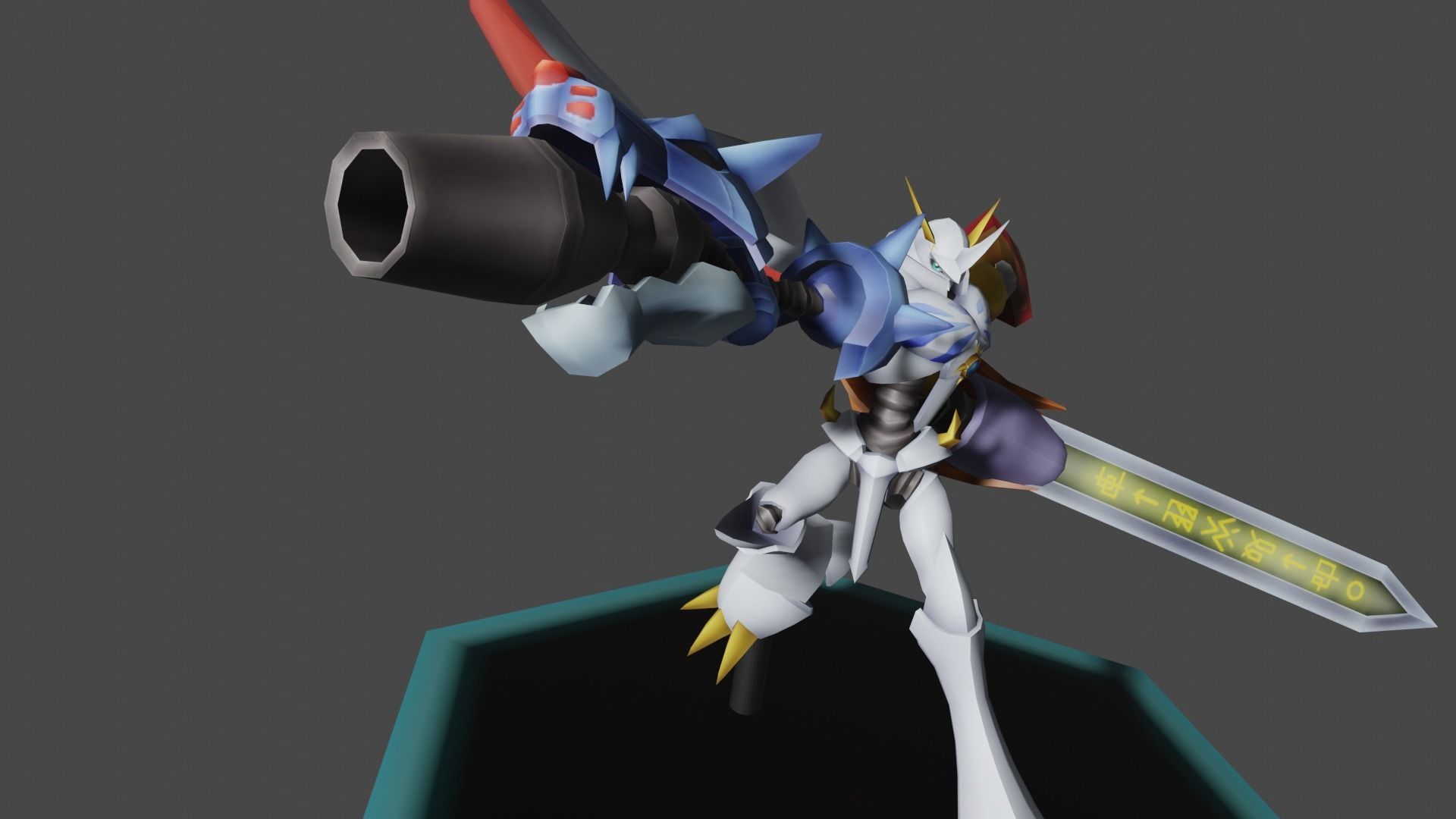 Omegamon gundam robot 3D model 3D printable | CGTrader