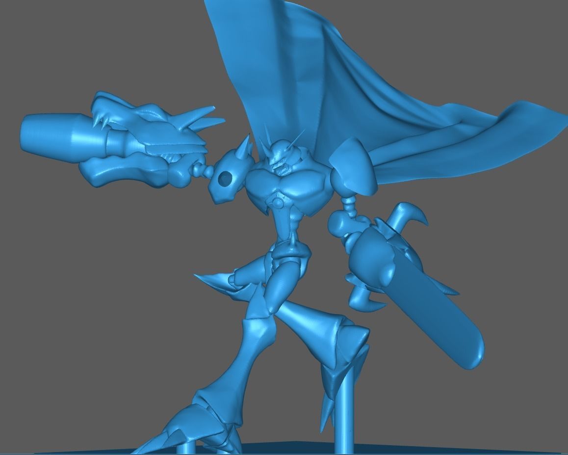 Omegamon gundam robot 3D model 3D printable | CGTrader