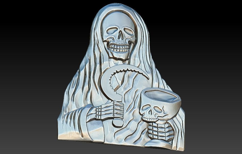 Death skull 3D model 3D printable | CGTrader