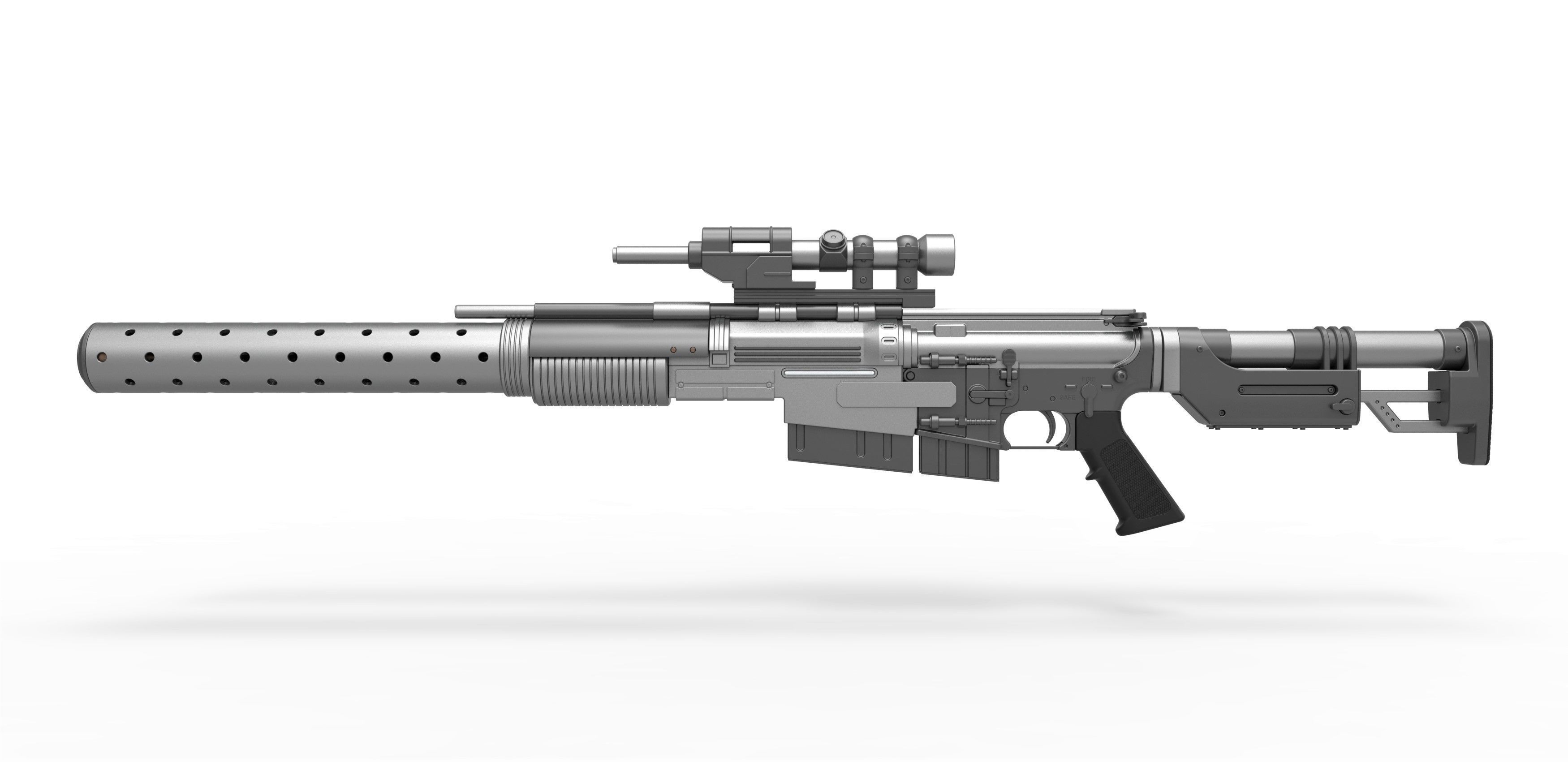 Sniper Blaster rifle A300 from the movie Rogue One 2016 3D model | CGTrader