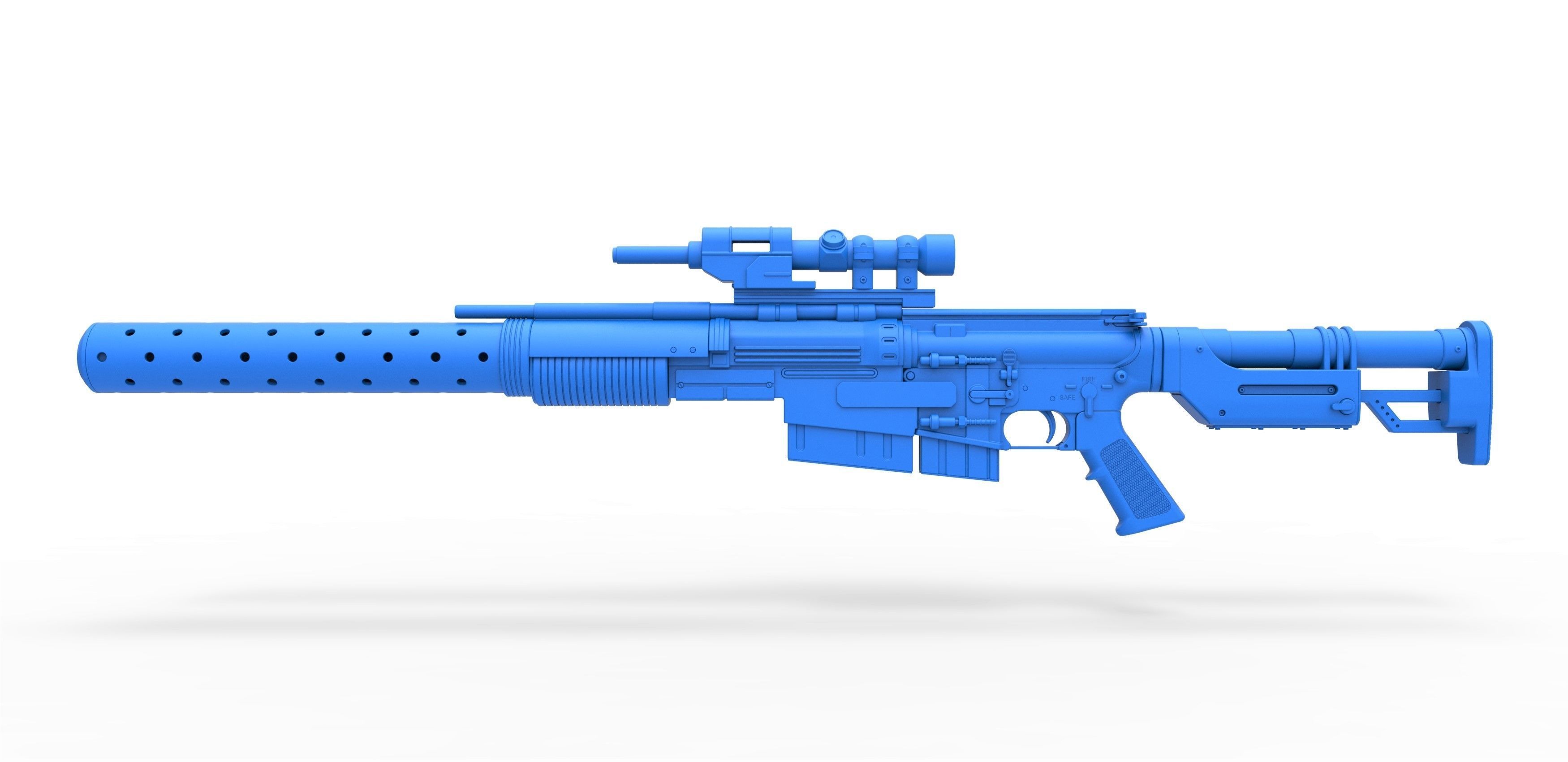 Sniper Blaster rifle A300 from the movie Rogue One 2016 3D model | CGTrader