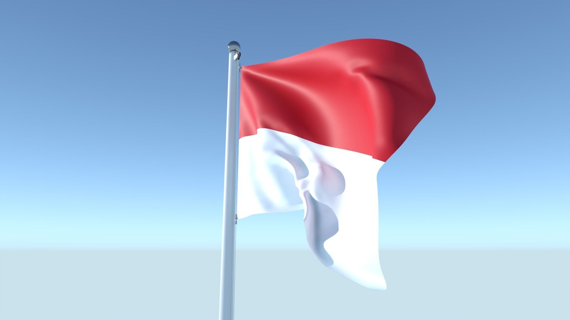 3D model Animated Flag of Indonesia VR / AR / low-poly | CGTrader