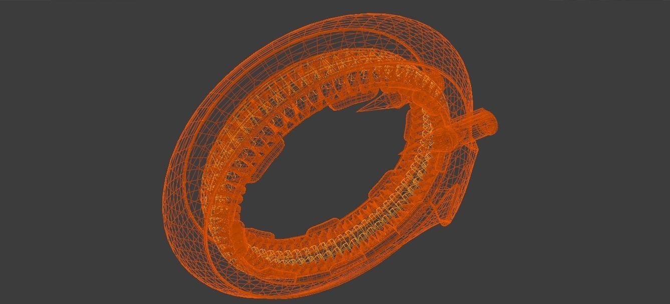 3D model UFO Q Ship Avengers Infinity War and Endgame VR / AR / low ...