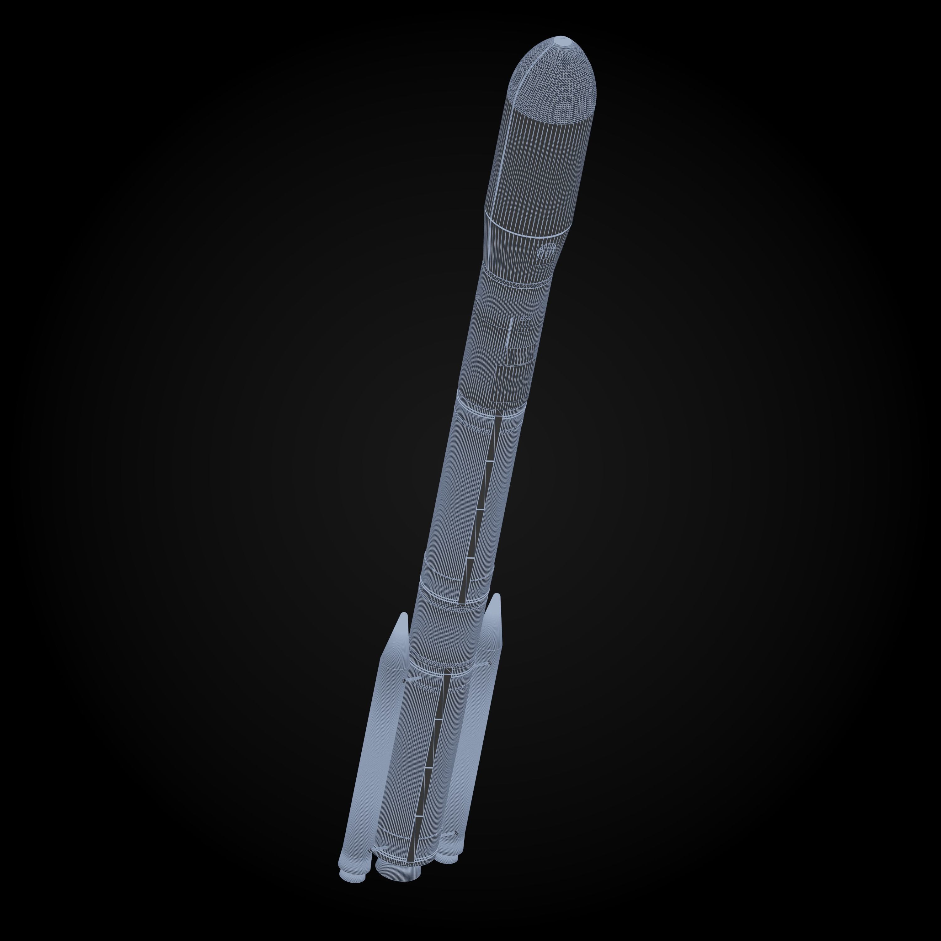 Delta Lite rocket 3D model | CGTrader