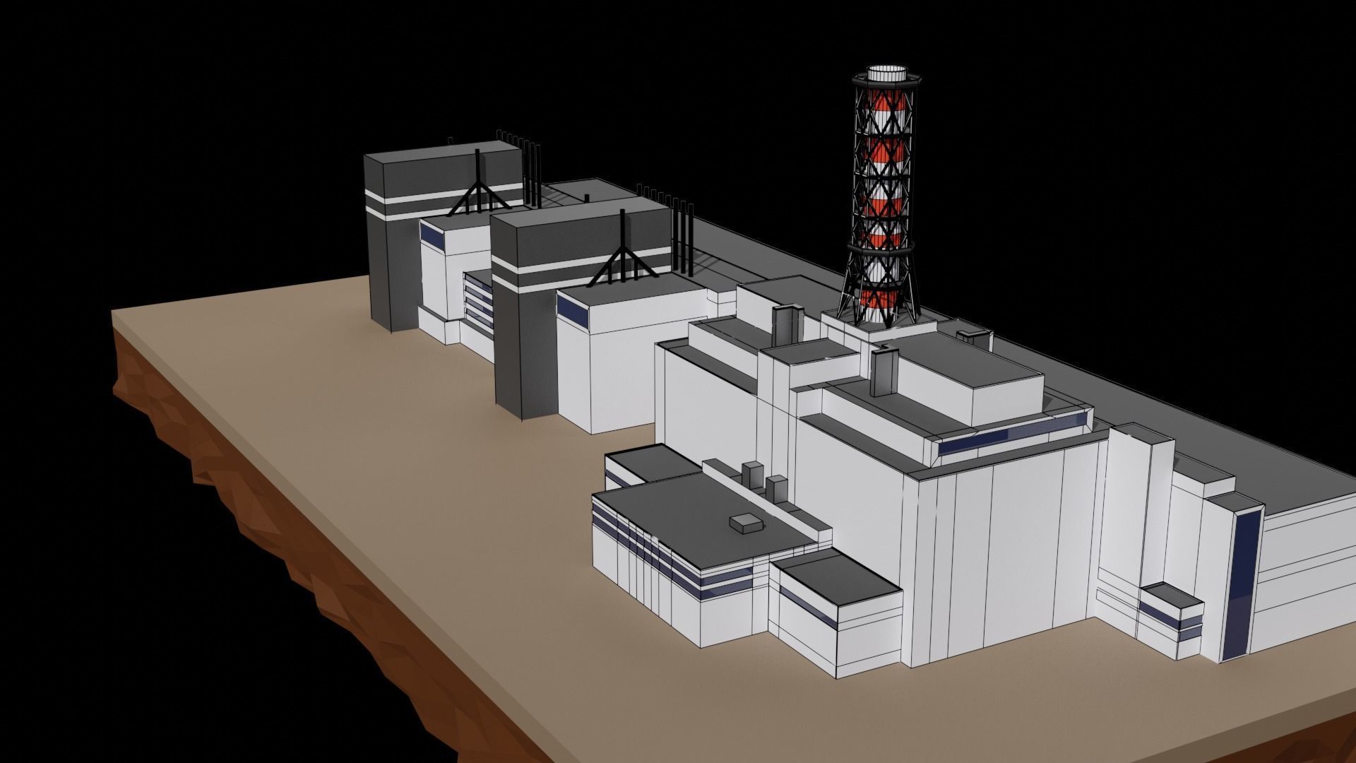 Chernobyl nuclear power plant 3D model | CGTrader