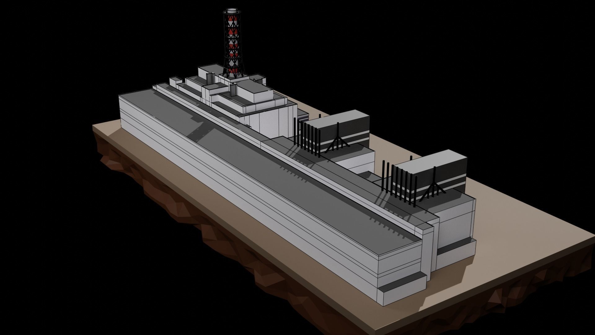 Chernobyl nuclear power plant 3D model | CGTrader