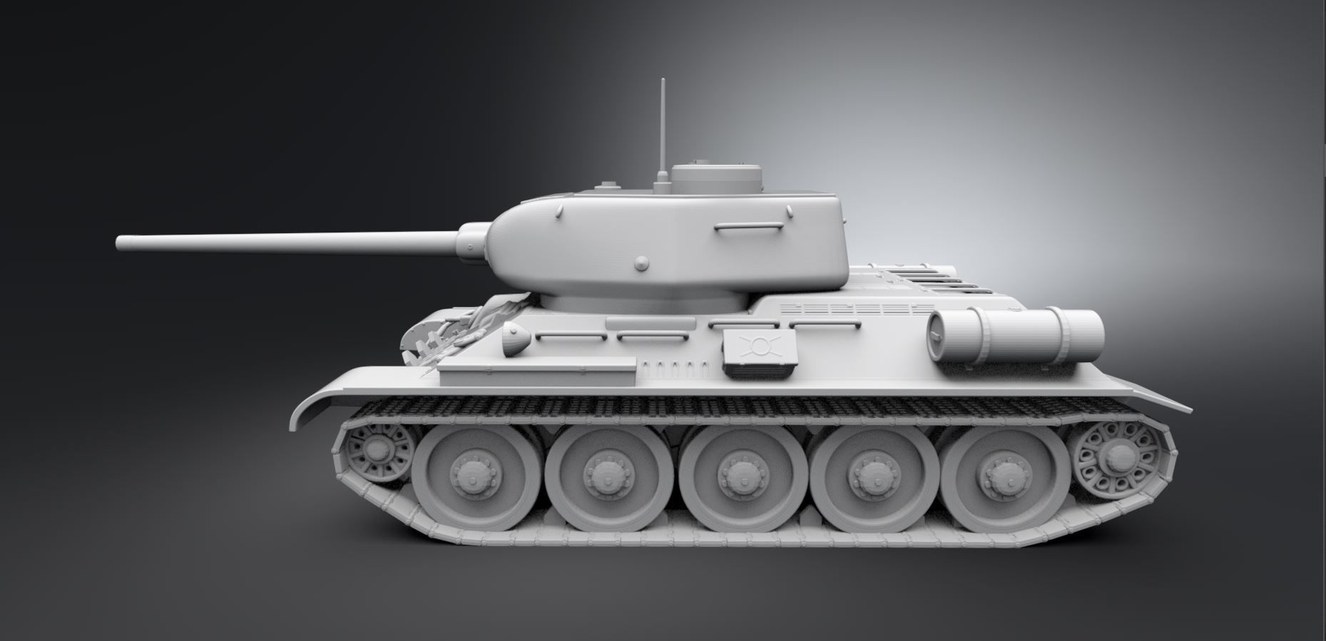 T34 Scale Model 3D model 3D printable | CGTrader