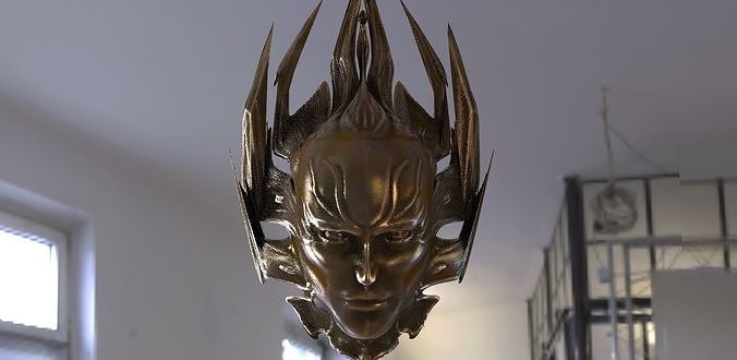 Helmet Mask occult 3D model | CGTrader