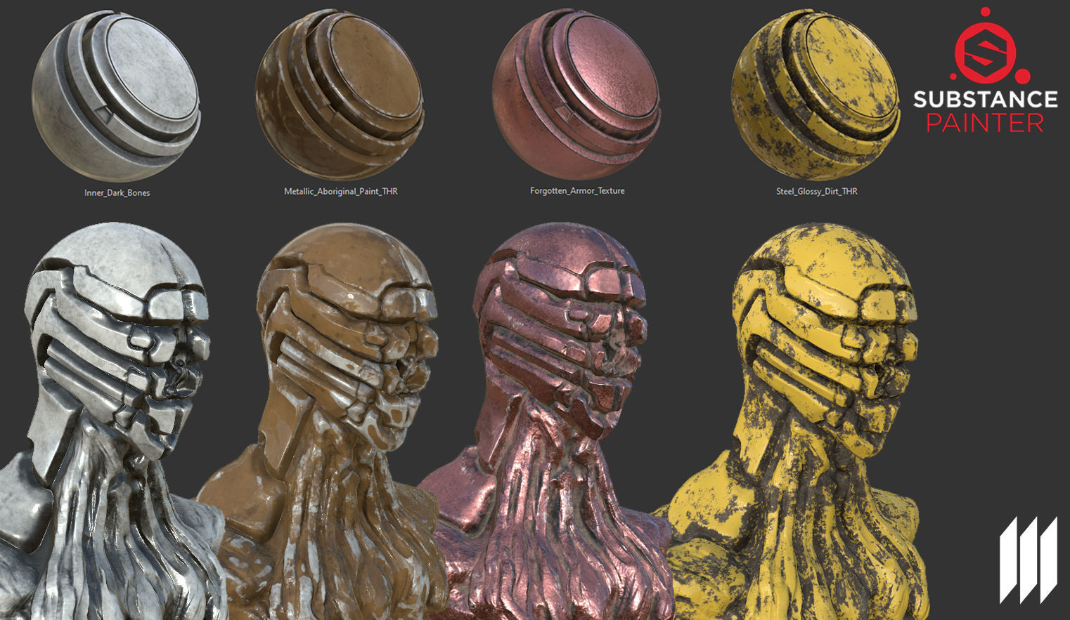 12 Creatures - Sci-fi Smart Materials Pack For Substance Painter ...