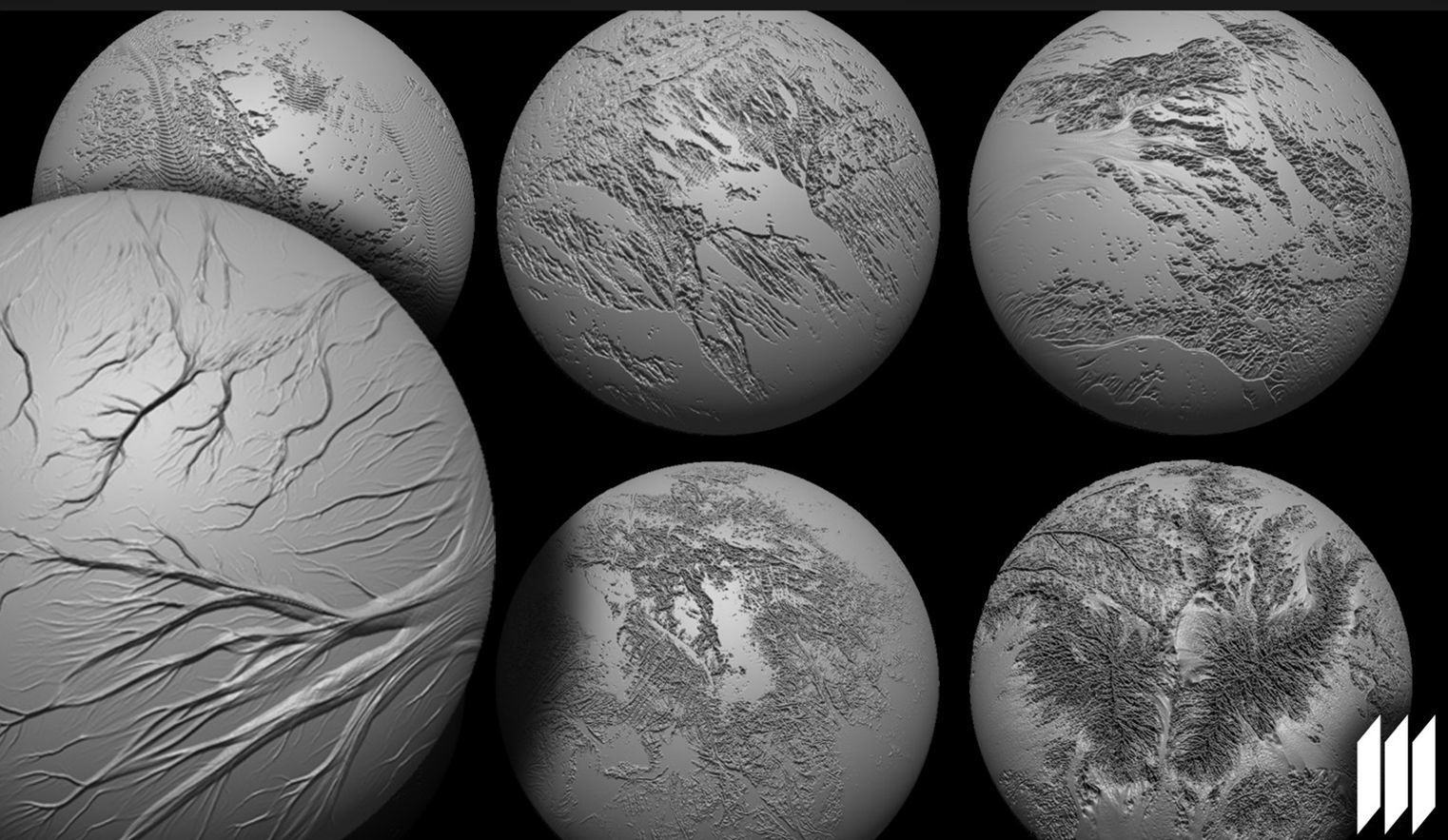 16 - Organic BlockOut Alphas for Creature Texture | CGTrader